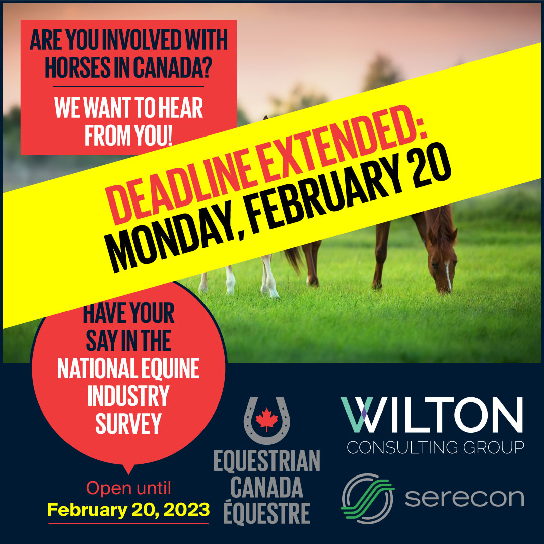 Seeking more responses! Survey deadline extended - Equestrian Canada