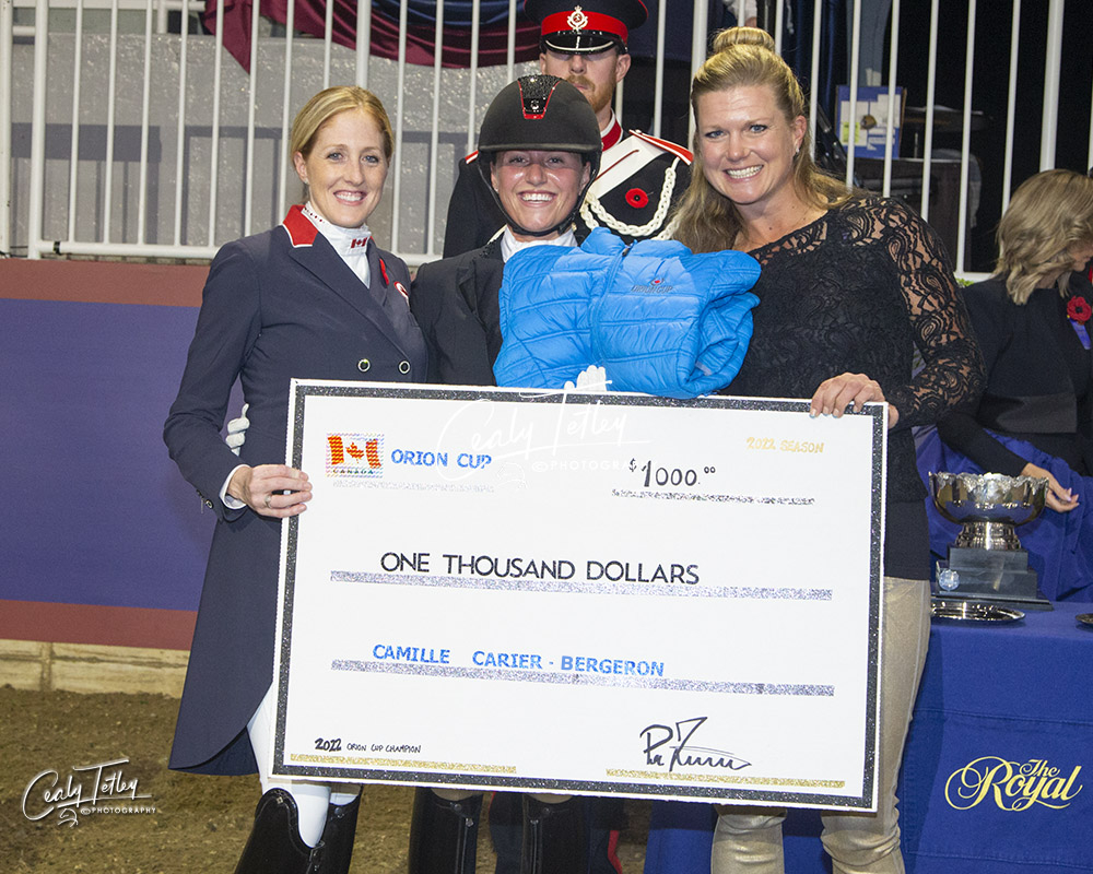 Camille Carier Bergeron Awarded 2022 Orion Cup - Equestrian Canada